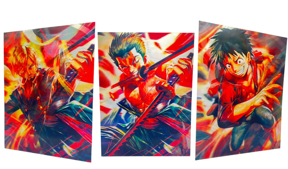 Luffy Zoro Sanji 3D Poster [Holographic]